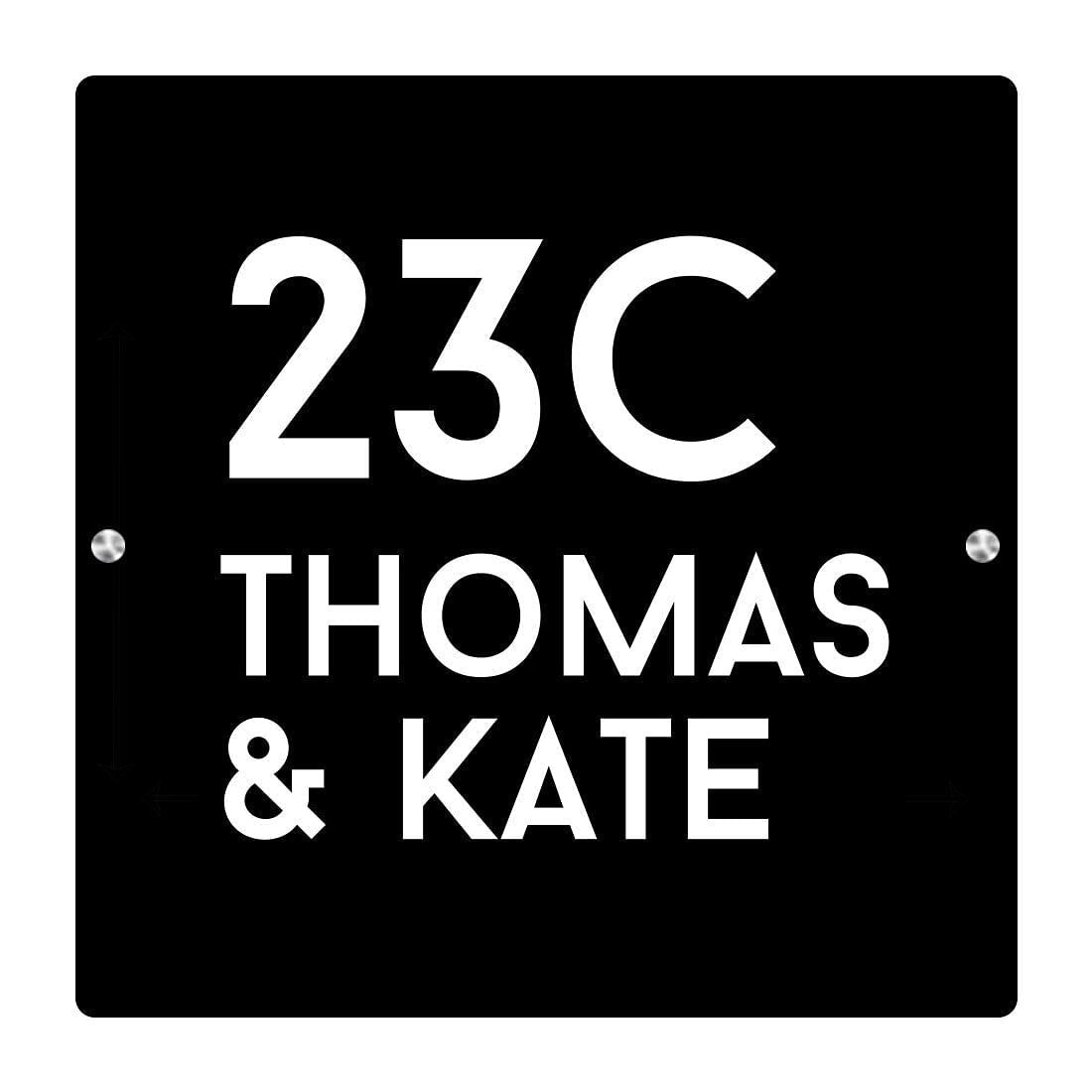 Personalised Acrylic House Name Plate for Home Flats Office – Nutcase