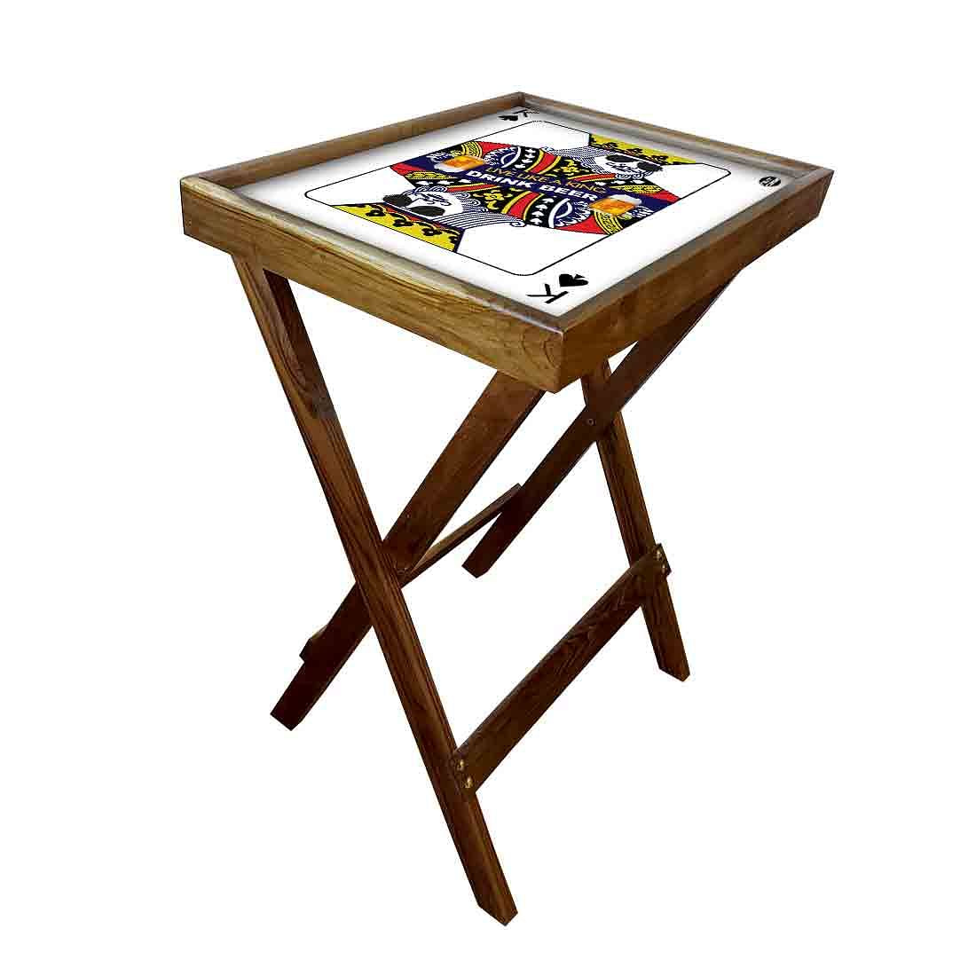 Folding Eating Trays Serving Side Tables for Living Room – Nutcase