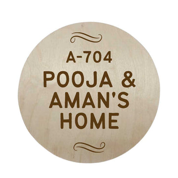 Round Name Board for House – Nutcase