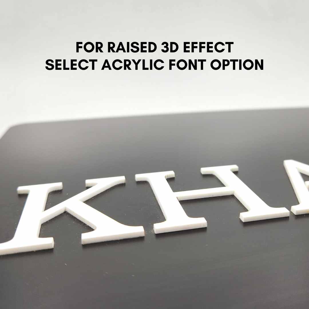 Acrylic Name Plates for Home Acrelic Nameplate – Page 2 – Nutcase