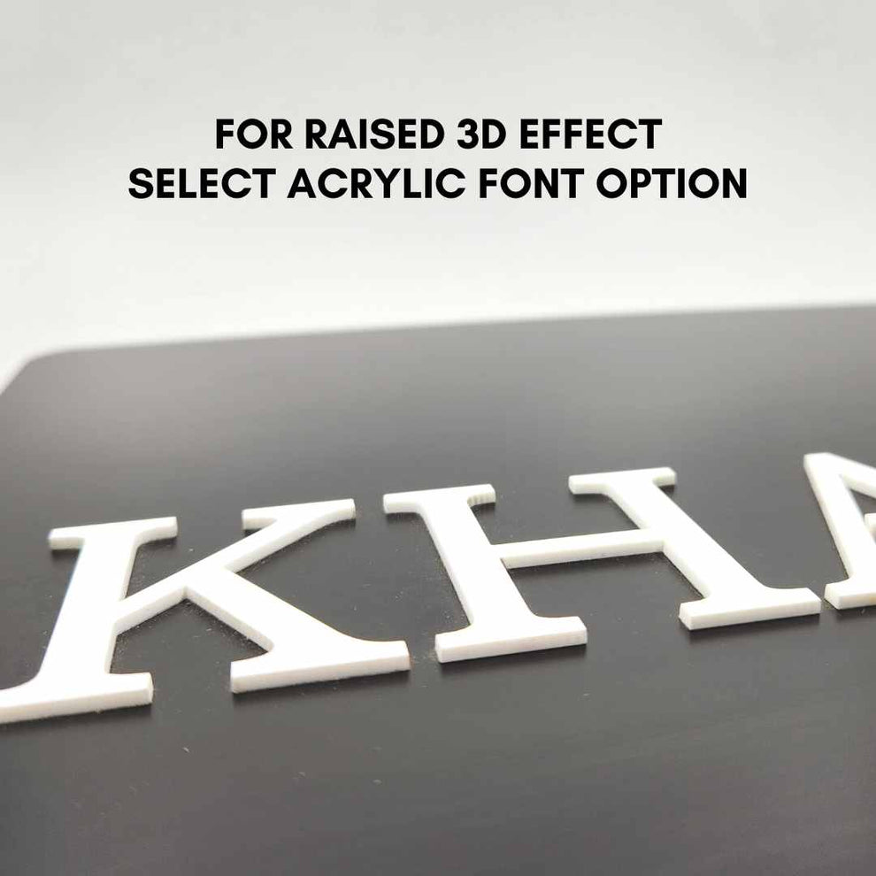 Personalized Small Metal Name Plates Office | Nutcase